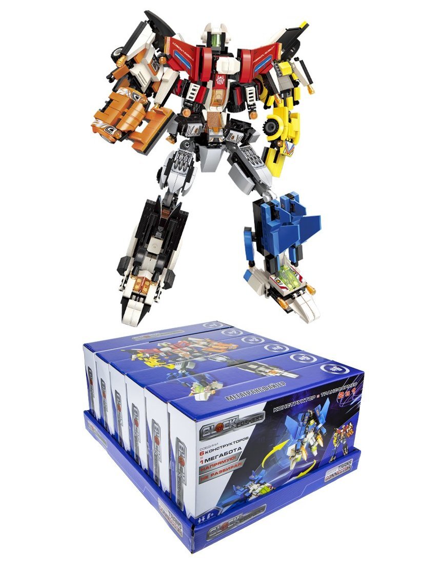 Конструктор-трансформер 1Toy Blockformers, Мегатрансфайтер (Т18967) — купить в интернет-магазине ...
