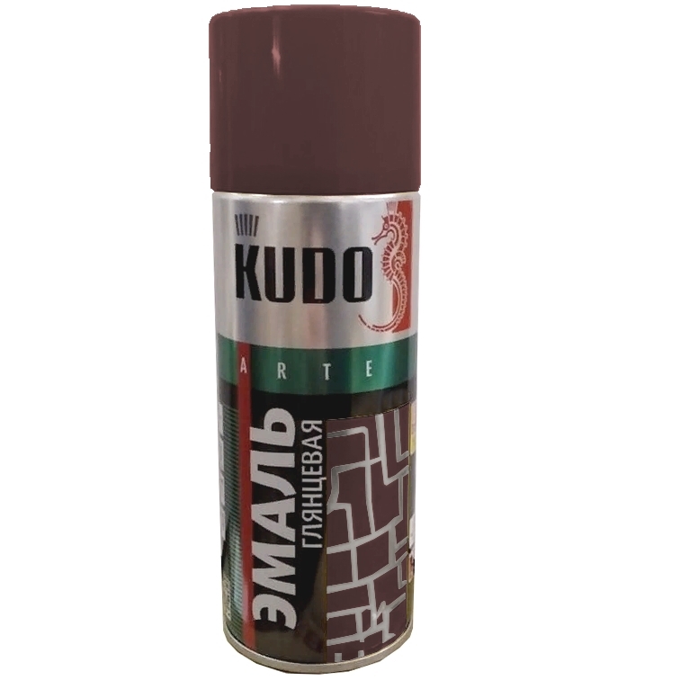 Аэрозольная краска KUDO "3P TECHNOLOGY" Гладкая, Глянцевое покрытие, 0. ...